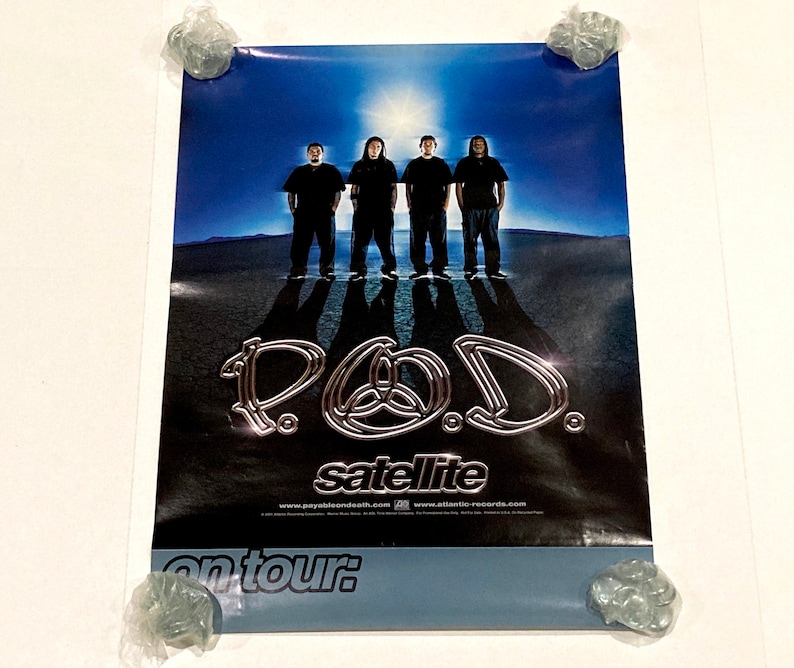 P.O.D. Payable on Death Satellite Poster Vintage Nu-metal Hard | Etsy