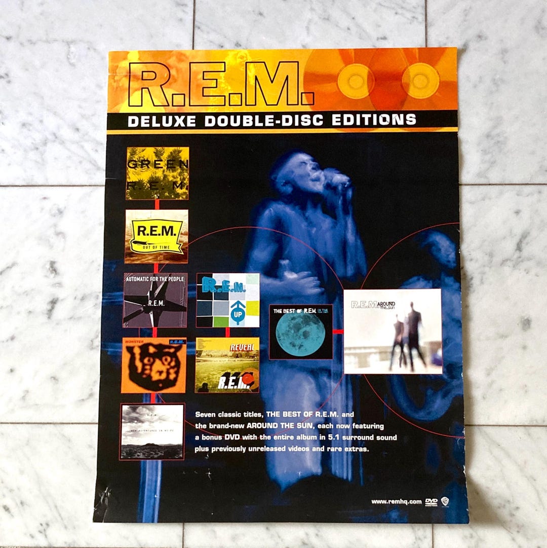 REM Original Poster With Discography 2004 / R.E.M. Band - Michael Stipe ...
