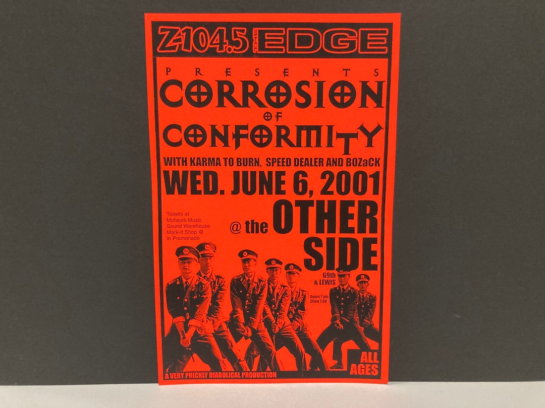 Corrosion of Conformity Poster - June 6, 2001 - America's Volume Dealer ...