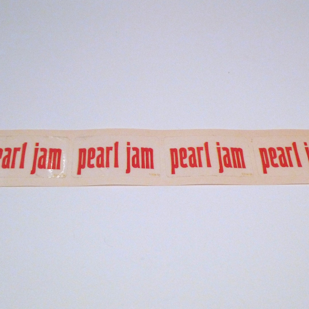 Pearl Jam Sticker Set of 4 for Vinyl Lps Vintage 1993 Vs Band Name Hype ...