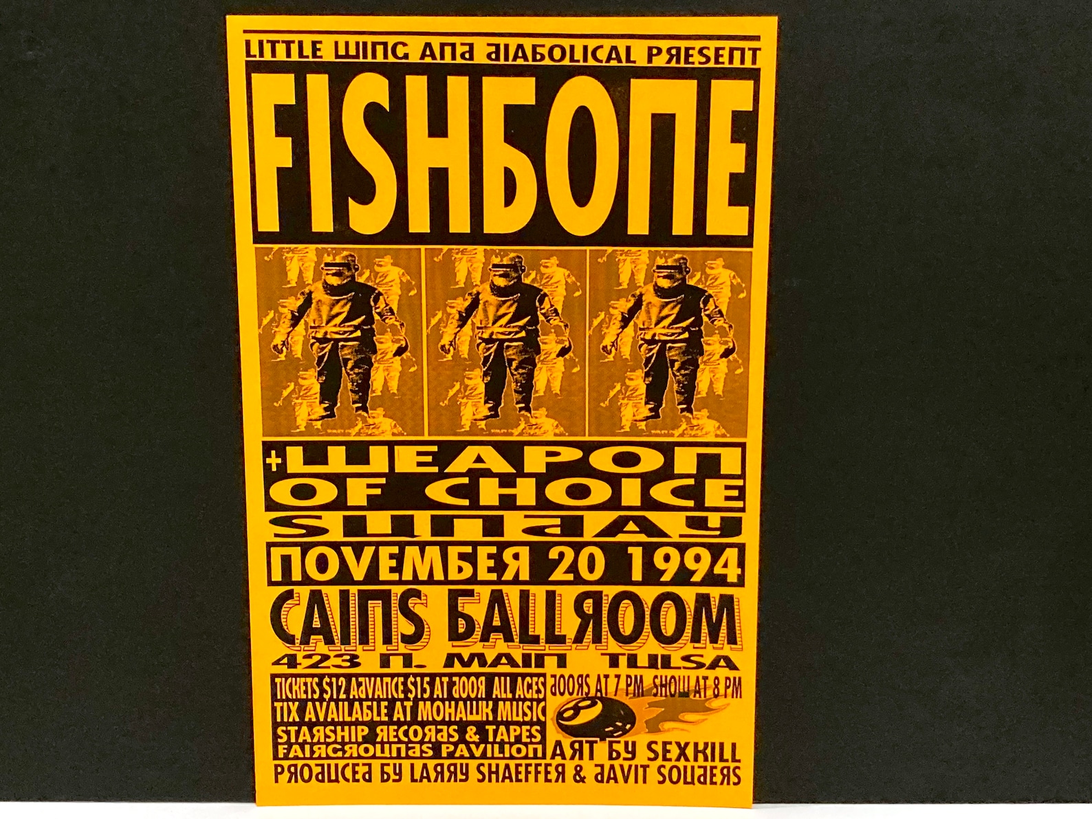 Fishbone Poster Live Concert Give a Monkey a Brain Tour - Etsy