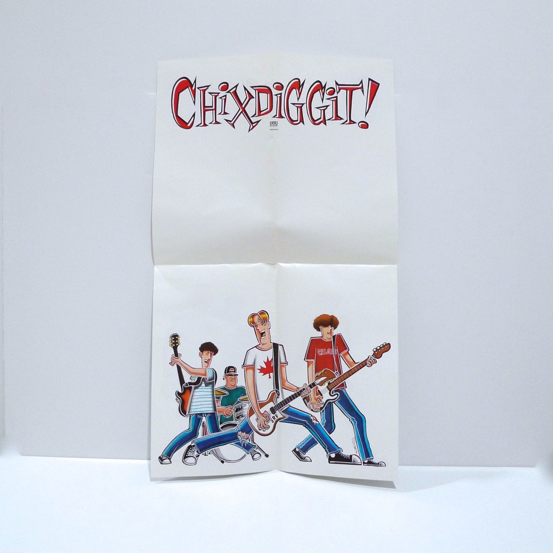 Chixdiggit Poster 1996 - Double Sided Vintage Punk Band From Canada ...