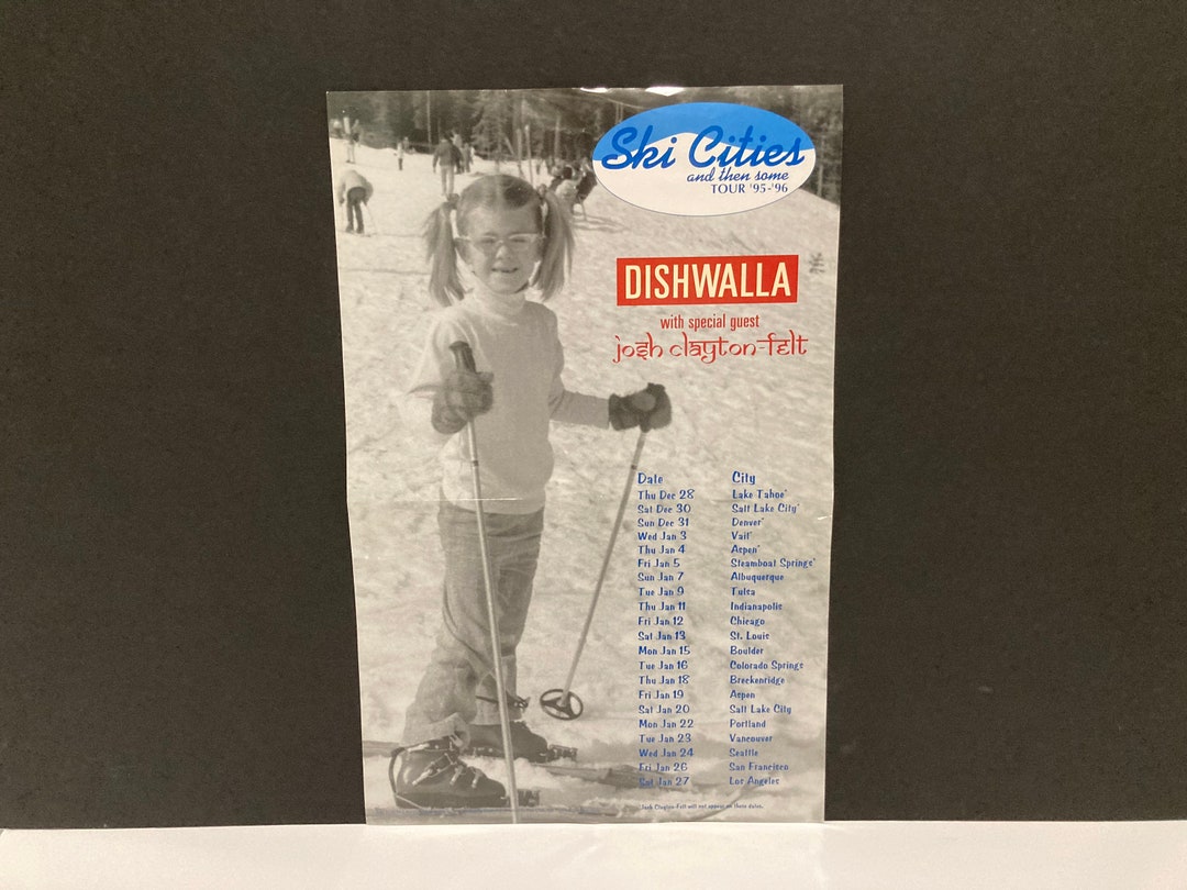 Dishwalla Poster 1995 Pet Your Friends / Ski Cities and Then Some Tour ...