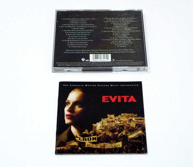 Madonna Evita CD 2 CD Set the Complete Motion Picture Soundtrack ...