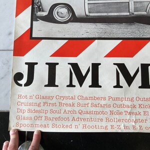 Jimmy'z Sportswear Poster Vintage 1980's Jimmy Ganzer Surfer Artist ...