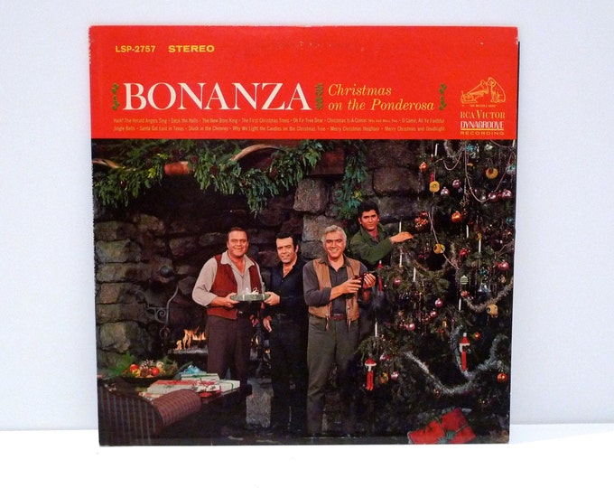 Bonanza TV Show Vintage Vinyl Record Christmas on the Ponderosa ...