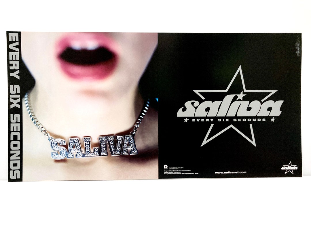 Saliva Poster Every Six Seconds Vintage 2001, Double Square Flat 2 ...