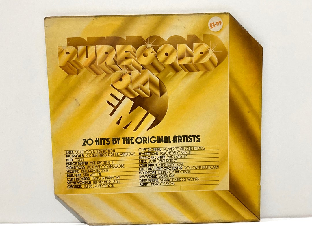 Pure Gold on EMI Vinyl Record 1973 T Rex, Stevie Wonder, Diana Ross ...
