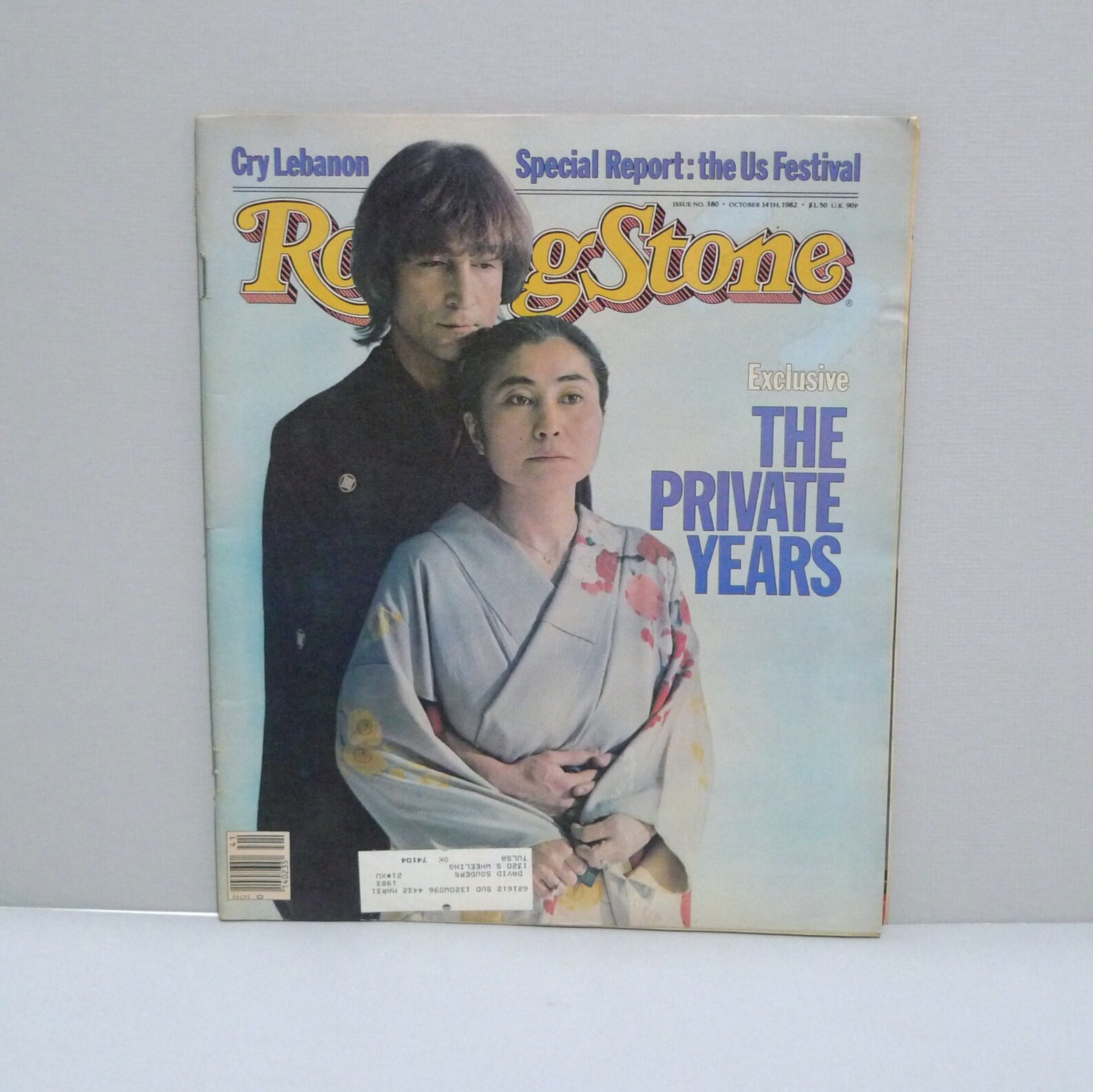 John Lennon - Rolling Stone Magazine #380, October 14 1982 / John ...