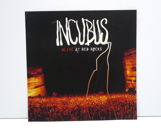 Incubus Poster Flat Alive at Red Rocks / Vintage Band Poster 2004 ...