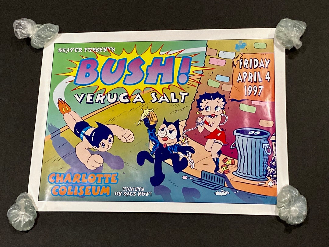 Bush & Veruca Salt Poster 4 avril 1997 vintage Original Concert Tour ...