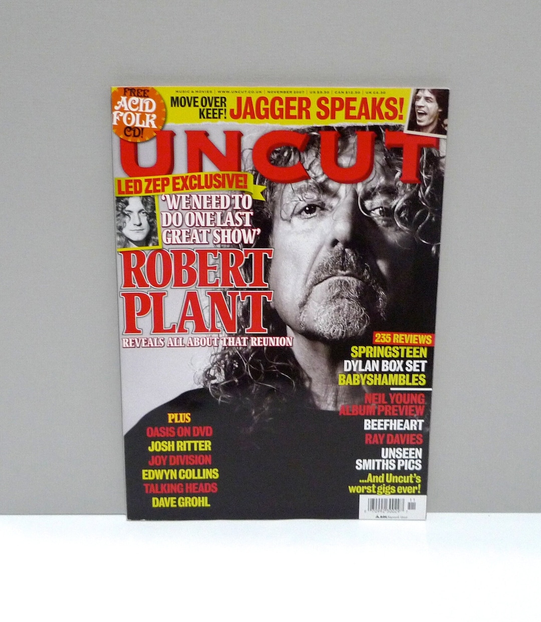 Uncut Magazine - Robert Plant Cover (led Zeppelin), Mick Jagger, Oasis ...