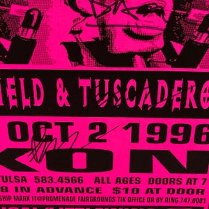 Nada Surf Autographed Poster Vintage October 2, 1996 Live Concert New ...