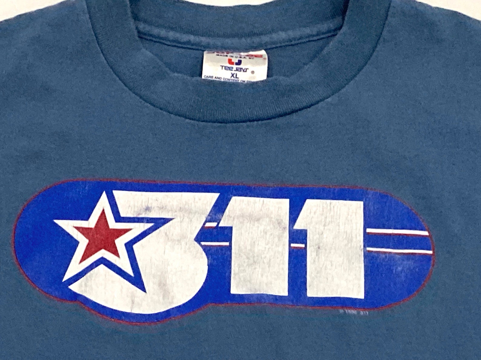 311 Band T Shirt Vintage 1996 Red White and Blue Star Logo - Etsy