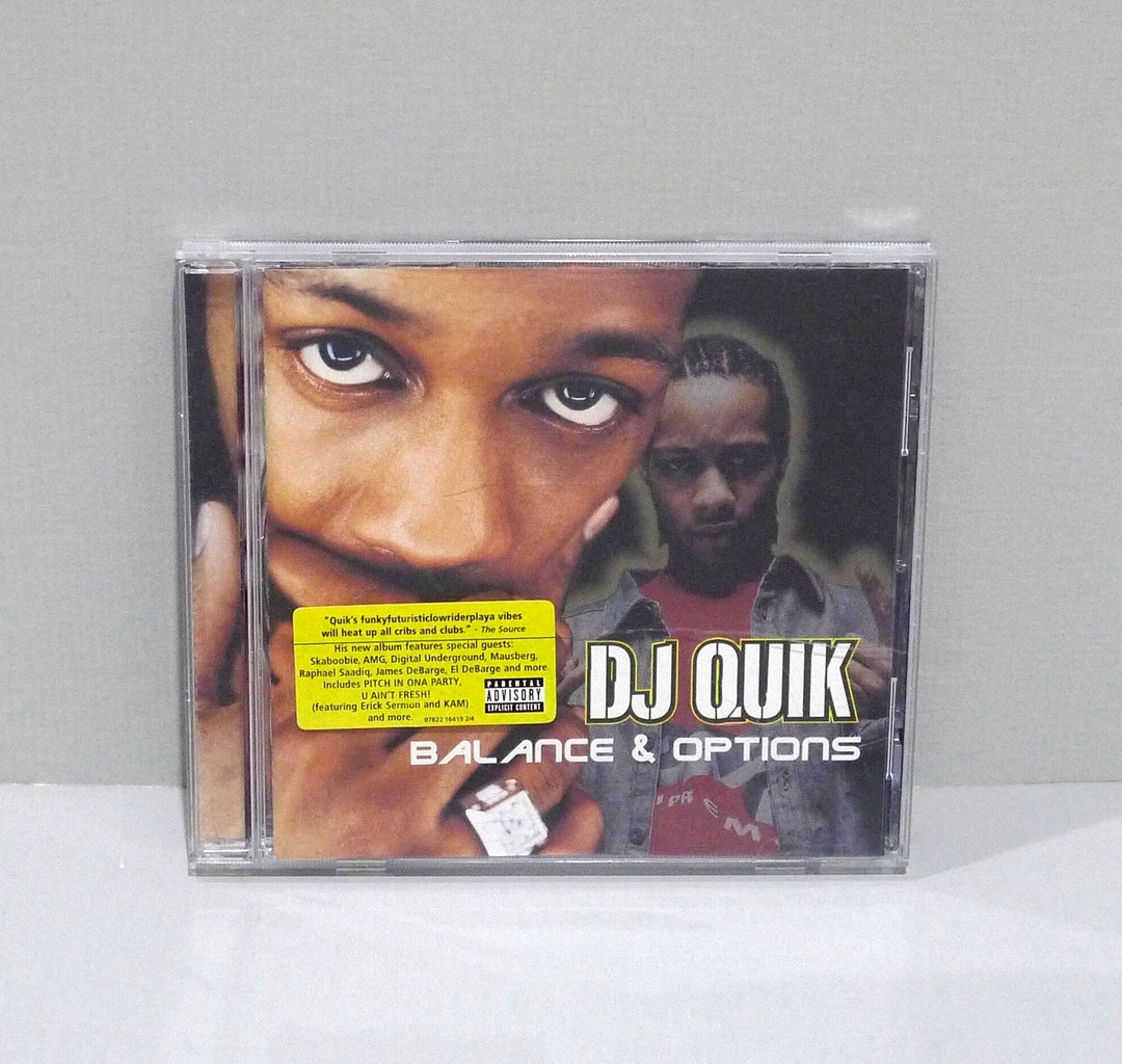 DJ Quik Balance & Options CD 2000 With Hype Sticker Vintage Gangsta Hip ...