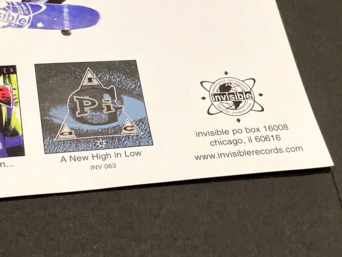 Pigface Invisible Records Poster Discography Vintage 1997 A - Etsy