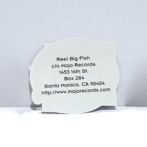 Reel Big Fish Sticker 1990s Vintage Blue and White Band Name Logo ...
