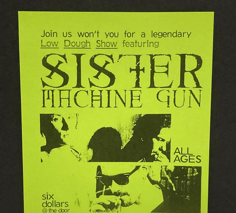 Sister Machine Gun Handbill / Flyer Vintage March 15, 2001 Concert Tour ...
