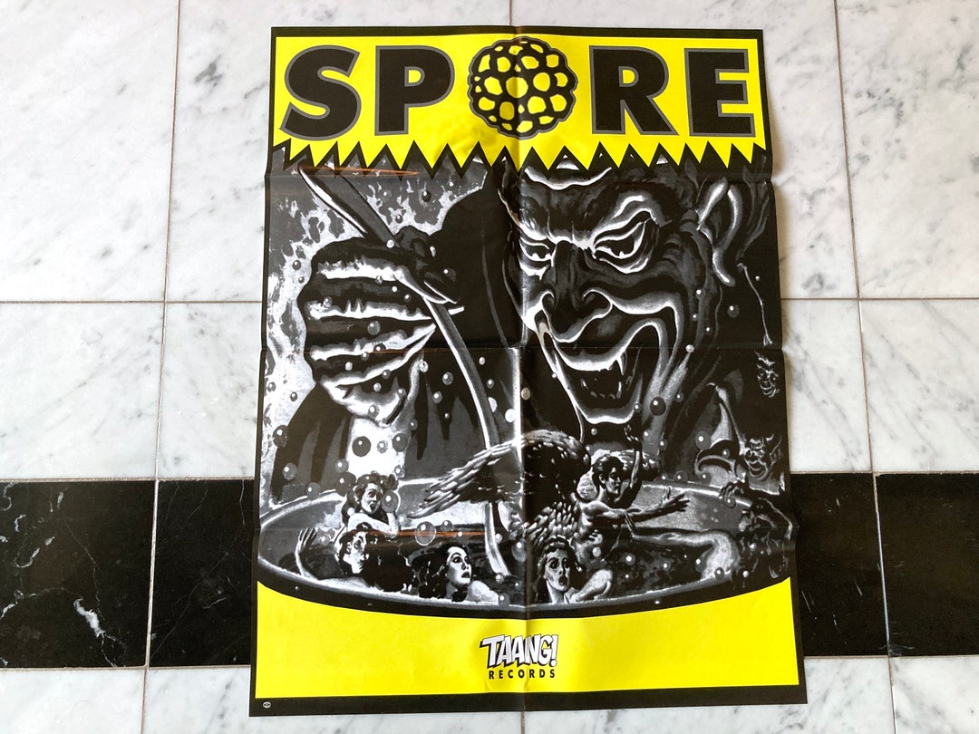 Spore Poster 1993 / Original Taang! Poster / Boston Noise Grunge Band ...
