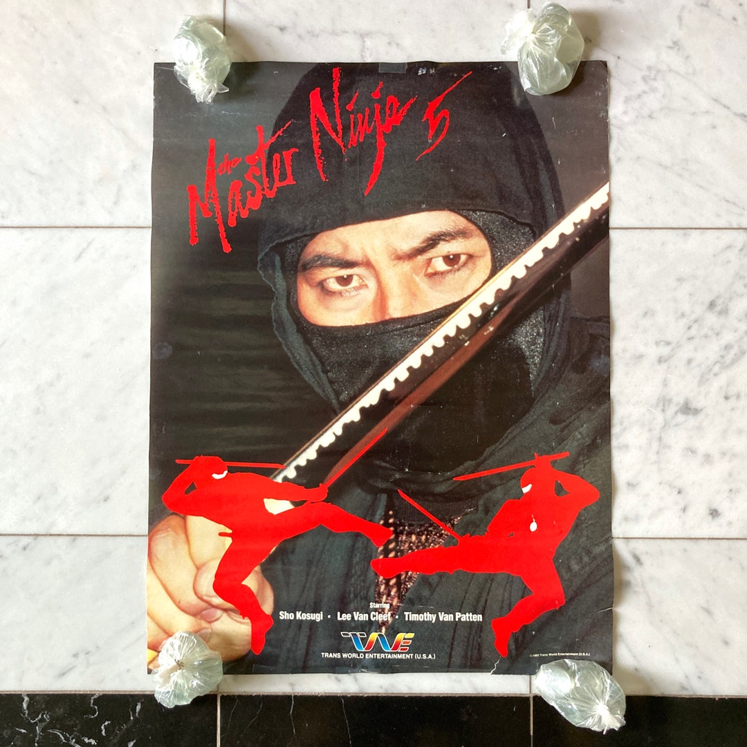 Master Ninja 5 Movie Poster Vintage 1985 Action Kung Fu Motion Picture ...