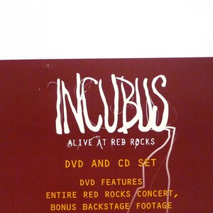 Incubus Poster Flat Alive at Red Rocks / Vintage Band Poster 2004 ...