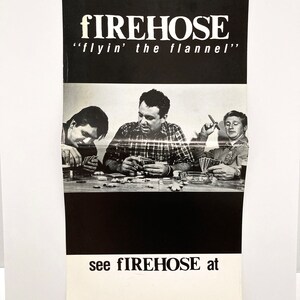 Firehose Flyin' the Flannel Poster 1991 With Raymond - Etsy