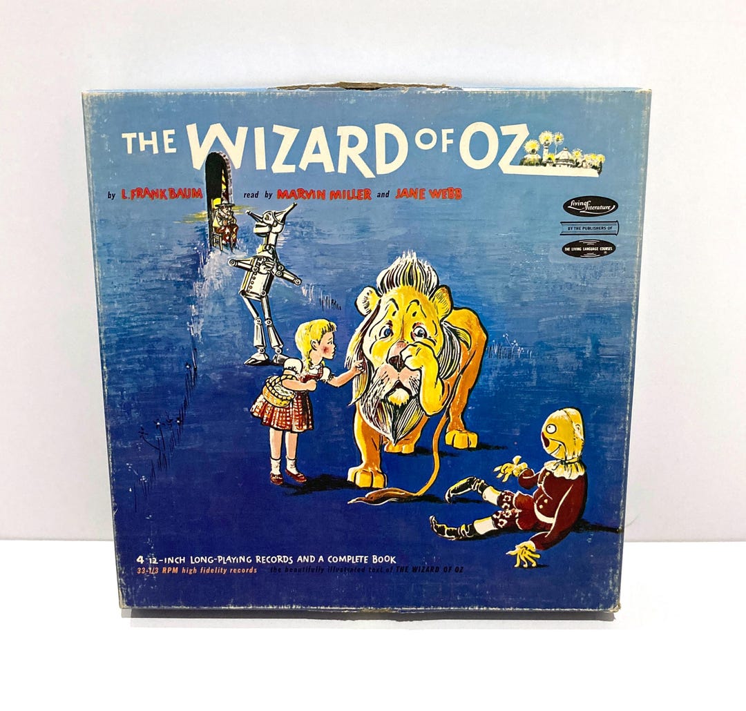 The Wizard of Oz - 4 Vinyl Records Box Set & Book - Vintage 1961 L ...