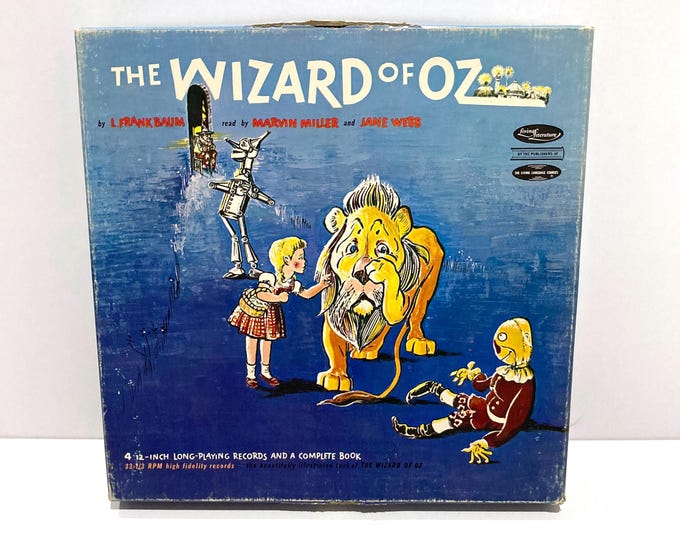 The Wonderful Wizard of Oz 4 Vinyl Records Box Set & Book - Vintage ...