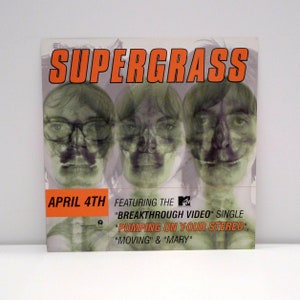 Supergrass Poster - Pumping on Your Stereo - 12x12 in Original Square ...
