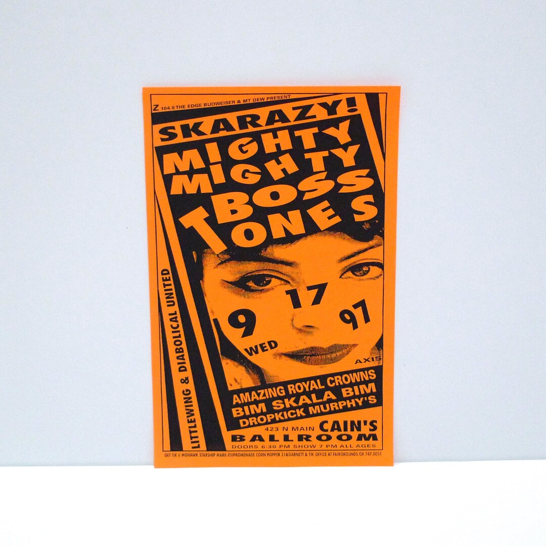 Mighty Mighty Bosstones Flyer September 17, 1997 SKA Tour Cains ...