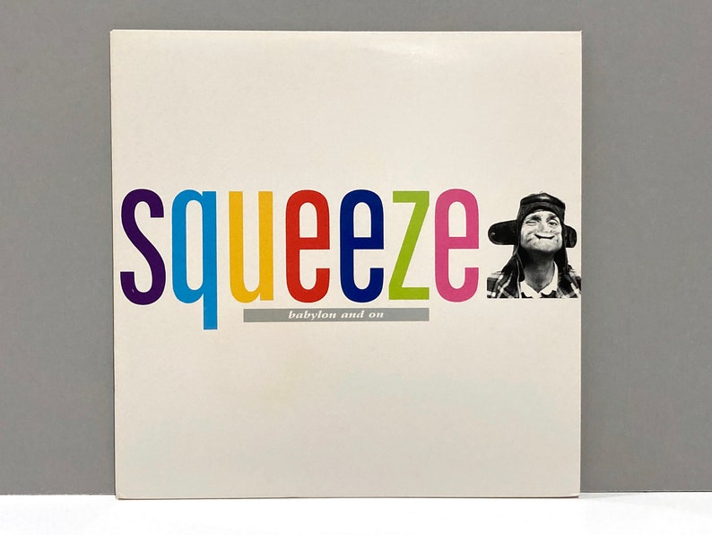 Squeeze Babylon and on Translucent Vinyl Record Vintage 1987 Chris Difford Glenn Tilbrook ...