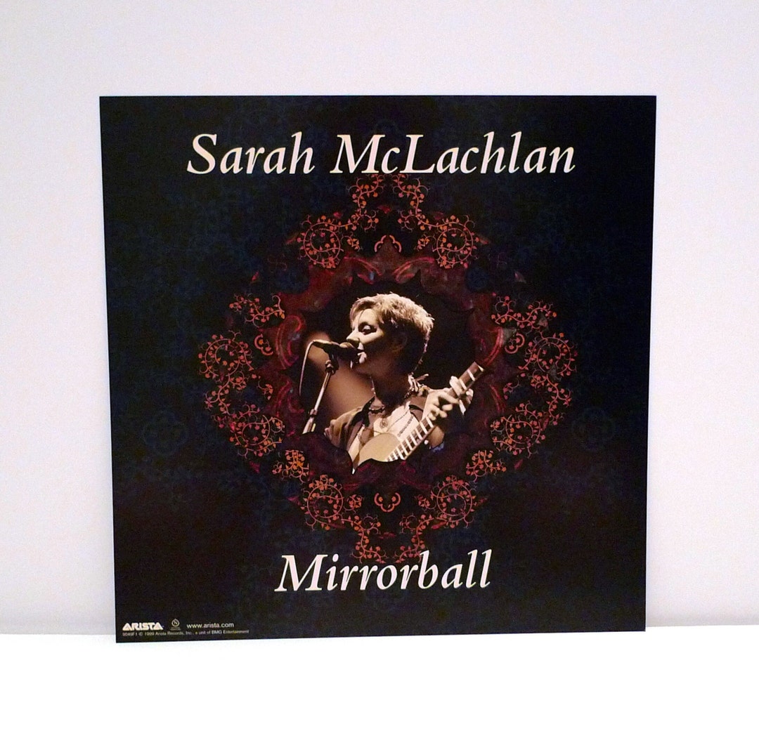 Sarah Mclachlan Poster Flat (12x12) - Mirrorball 1999 Vintage 2 Sided ...