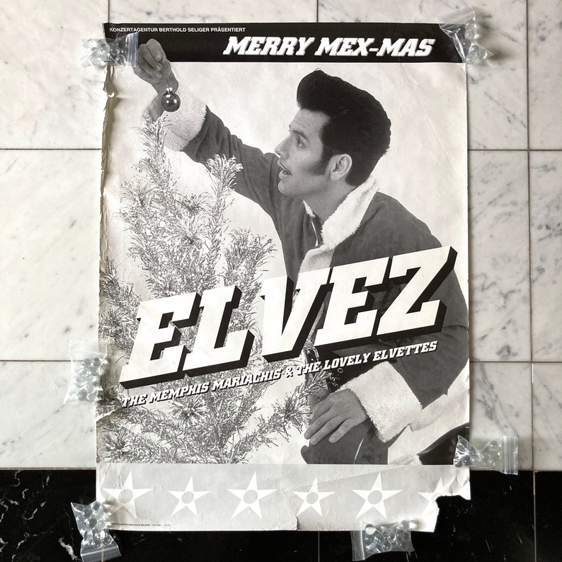 El Vez Merry Mex-mas - Merry Christmas Poster - Vintage 1994 the ...