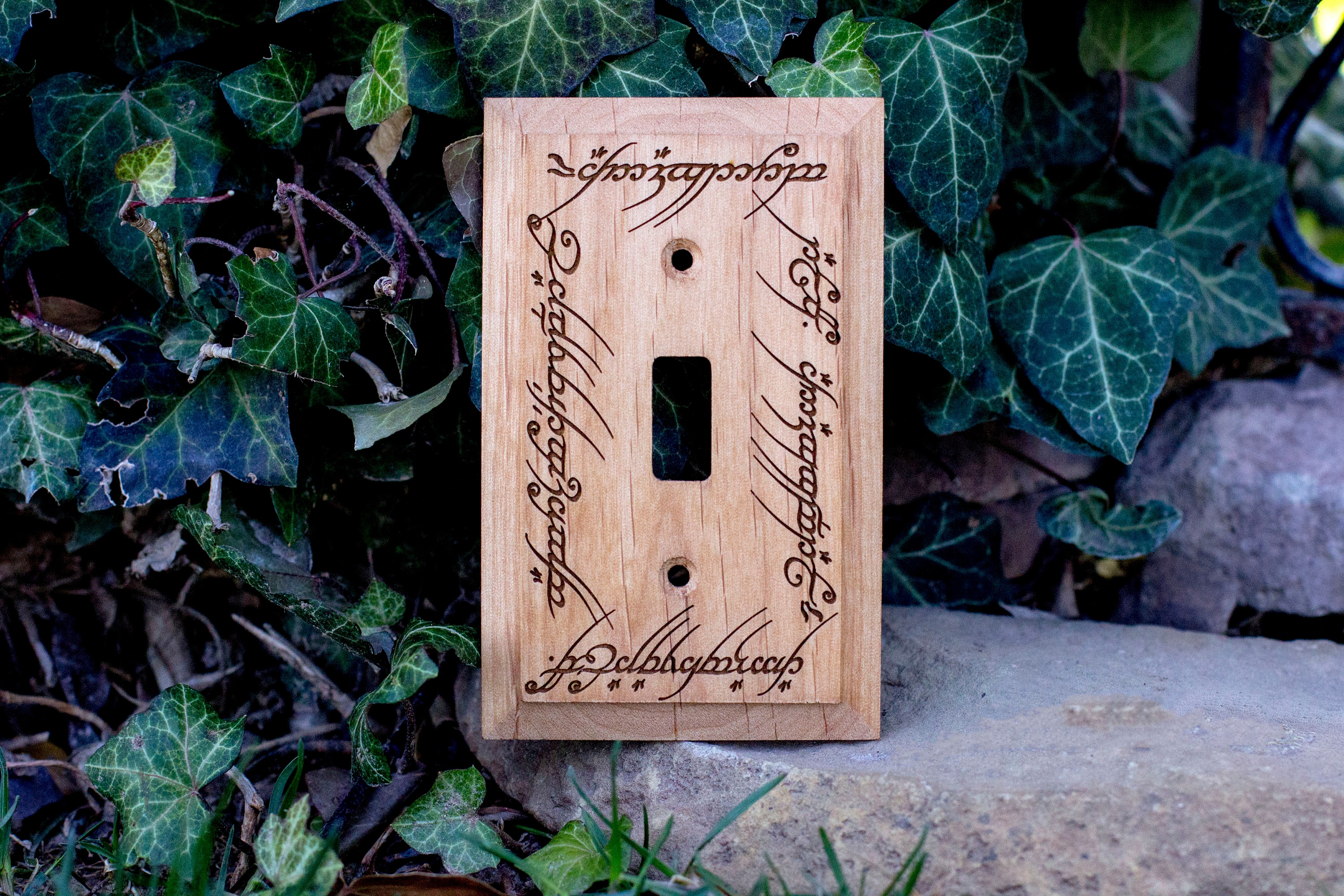 Lord of the Rings Light Switch Cover, LOTR, , One Ring Script, Hobbit ...