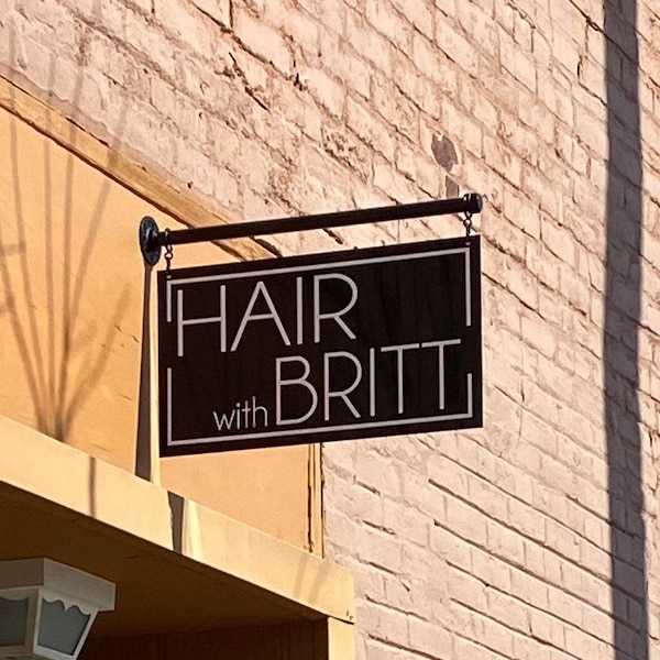 Outdoor Hanging Business Sign - Etsy