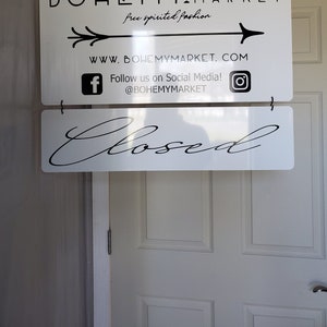 Custom 2-sided Indoor/outdoor Metal Piggyback Sign - Etsy