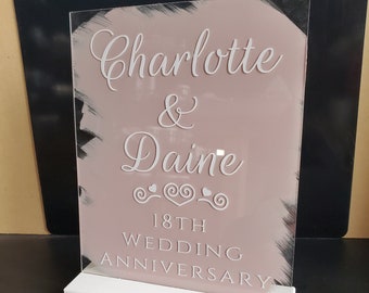 Plexiglass Wedding Sign - Etsy