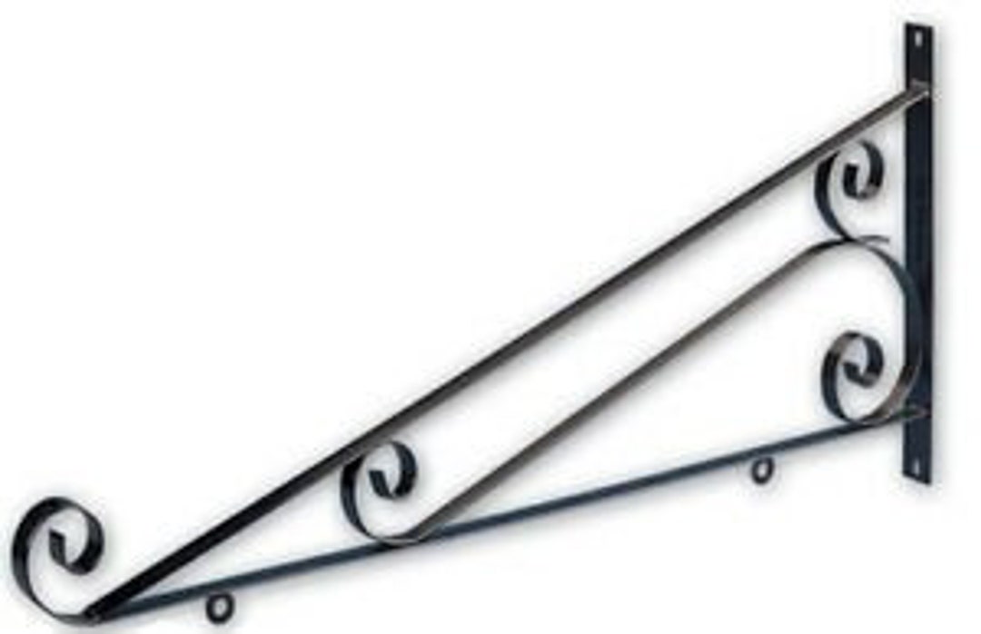 30" Black Steel Wall Sign Bracket: Business Sign Holder - Etsy