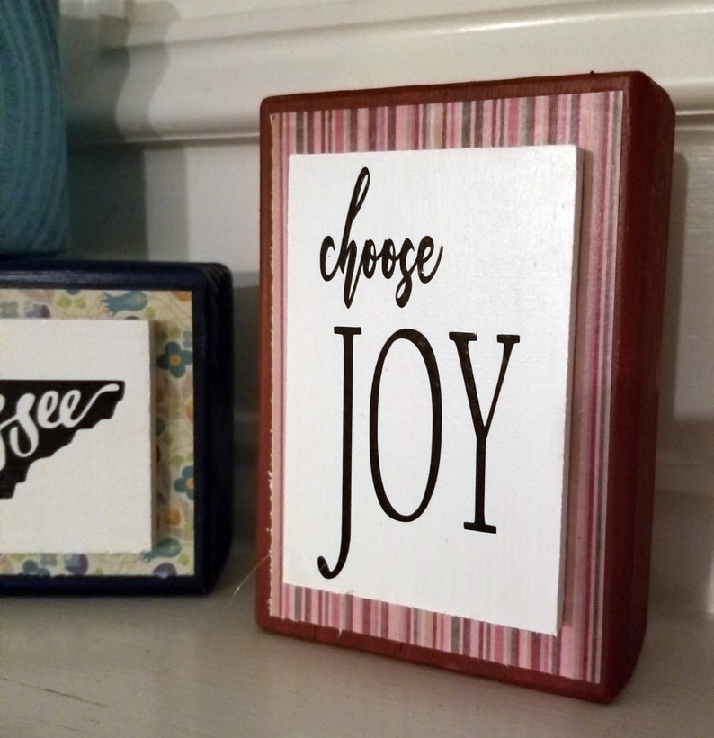 Custom Wood Block with Saying/Quote or Choice | Etsy