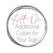 Order Add-on for Additional Colors for Your Sign Design - Etsy