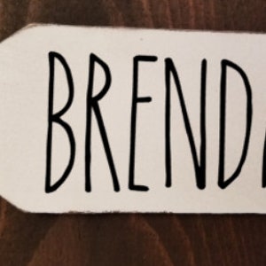 Personalized 3x6 Wood Tag/gift Tag/birthday Tag/wine Tag/pantry ...