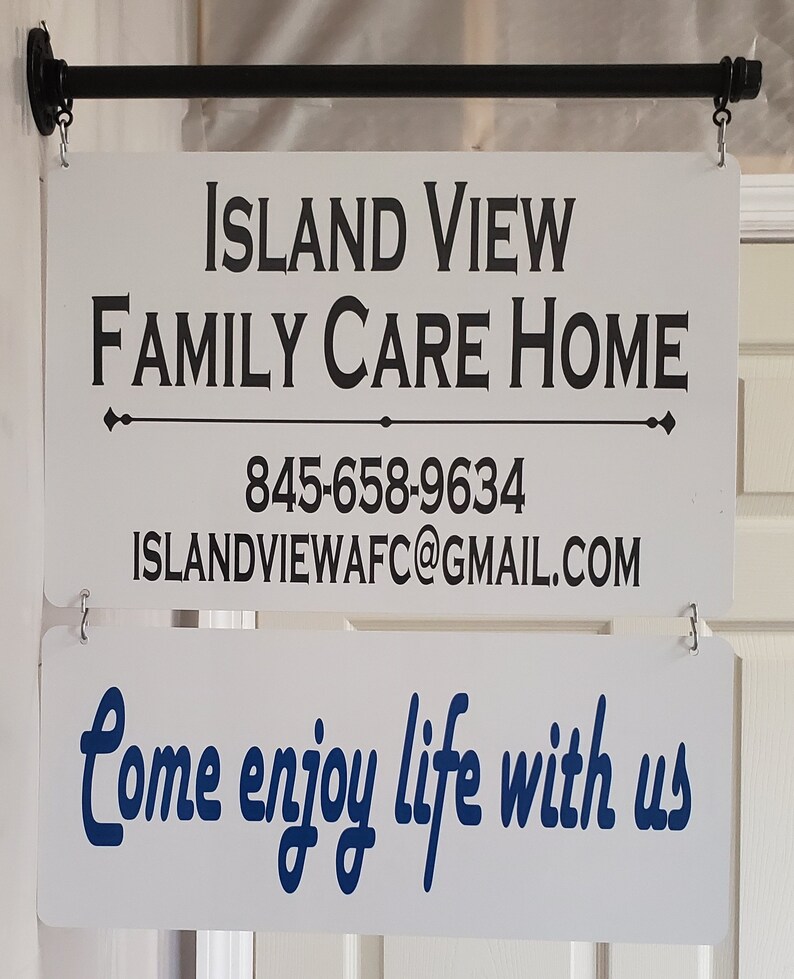 Custom 2-sided Indoor/outdoor Metal Piggyback Sign | Etsy