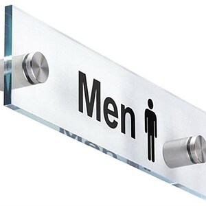 Custom 6 Inch X 12 Inch Acrylic Sign for Home, Business, Special ...