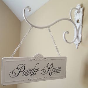 2-sided 4.5 X 11 Rectangular Metal Room Sign and Bracket With Custom ...