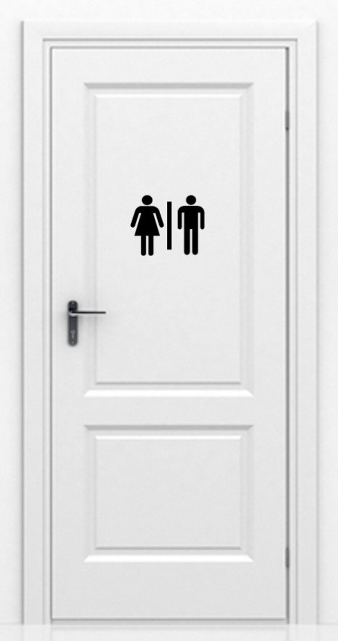 Restroom Sign Vinyl Adhesive Decal - Etsy