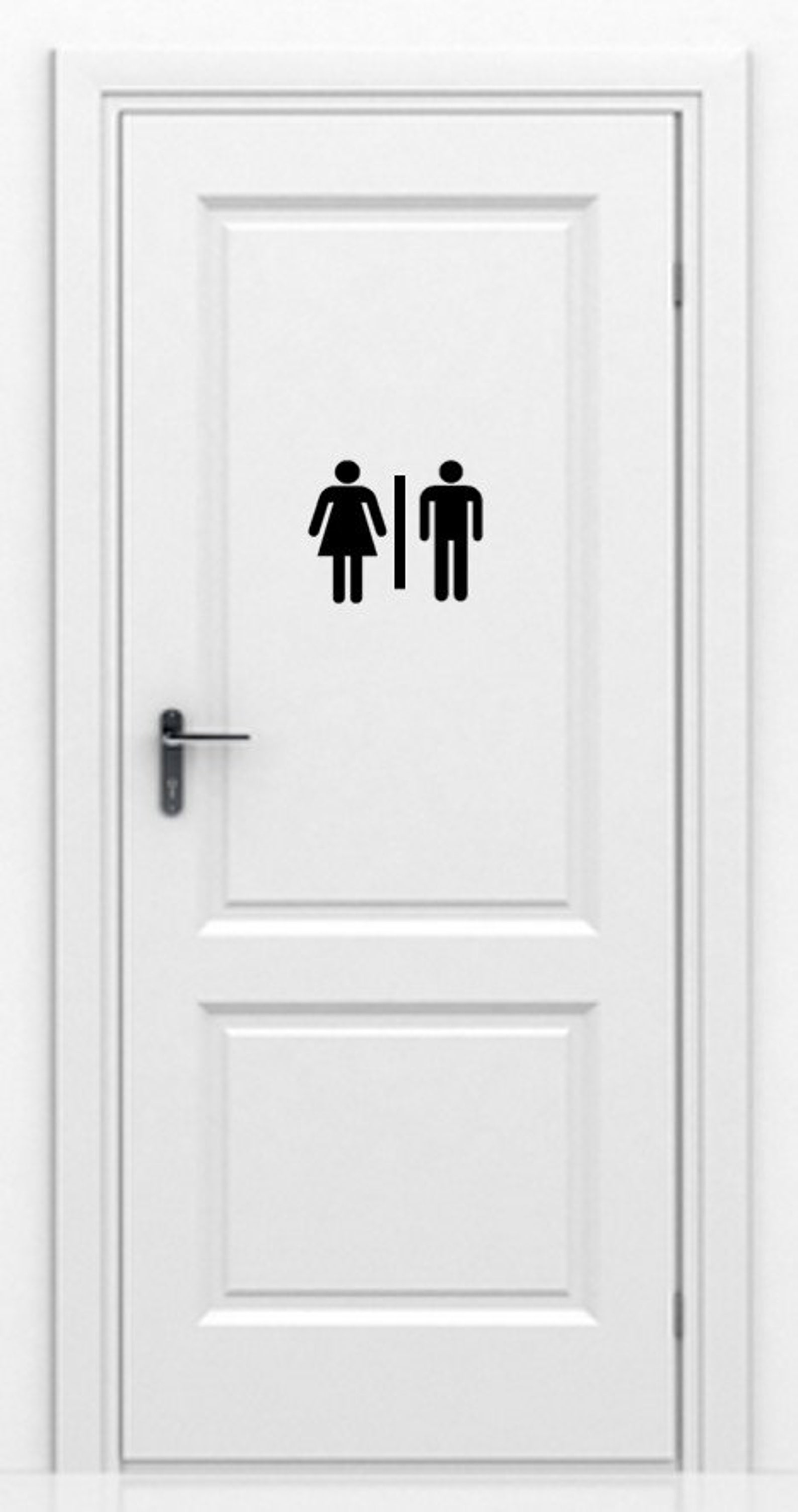 Restroom Sign Vinyl Adhesive Decal - Etsy