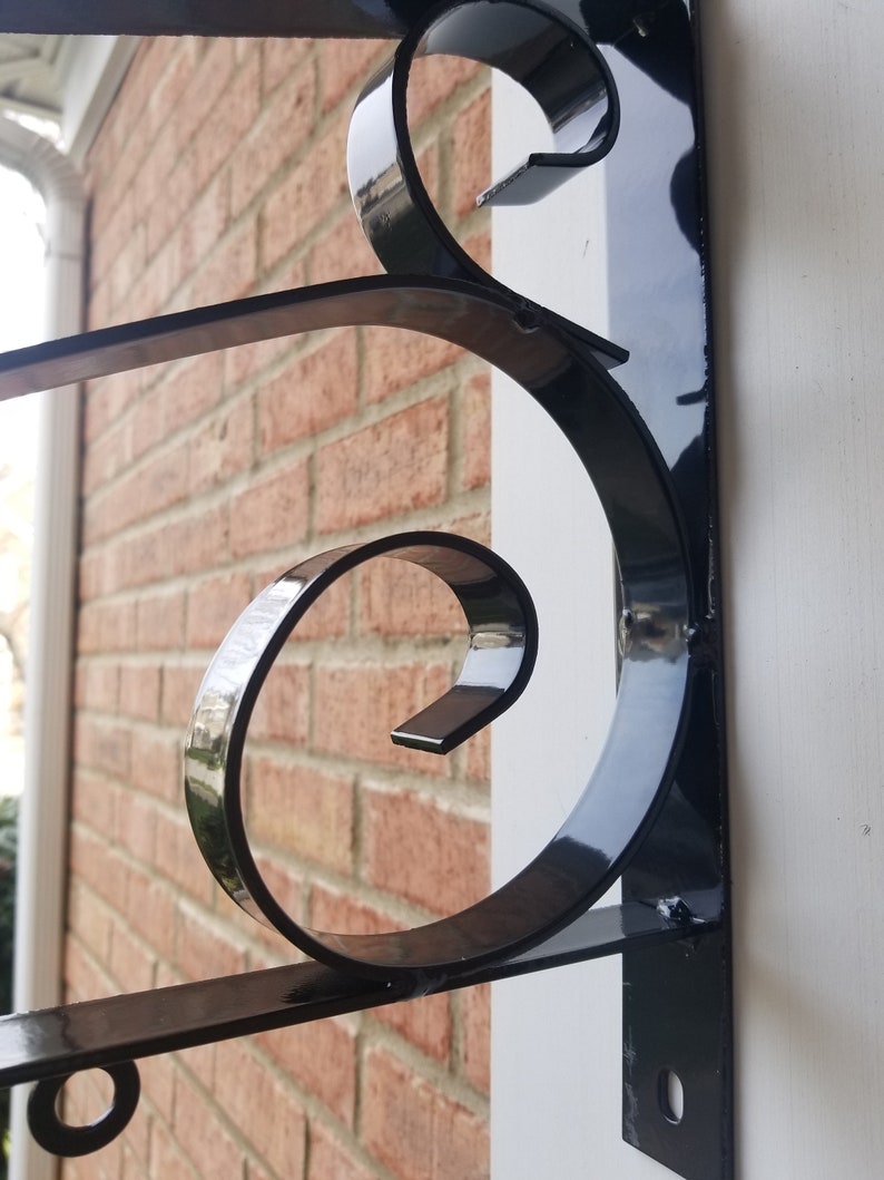 30" Black Steel Wall Sign Bracket: Business Sign Holder - Etsy