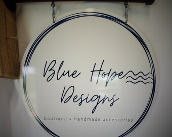 20x36 Custom Cut 2-sided Metal Sign With 36 Bracket | Etsy