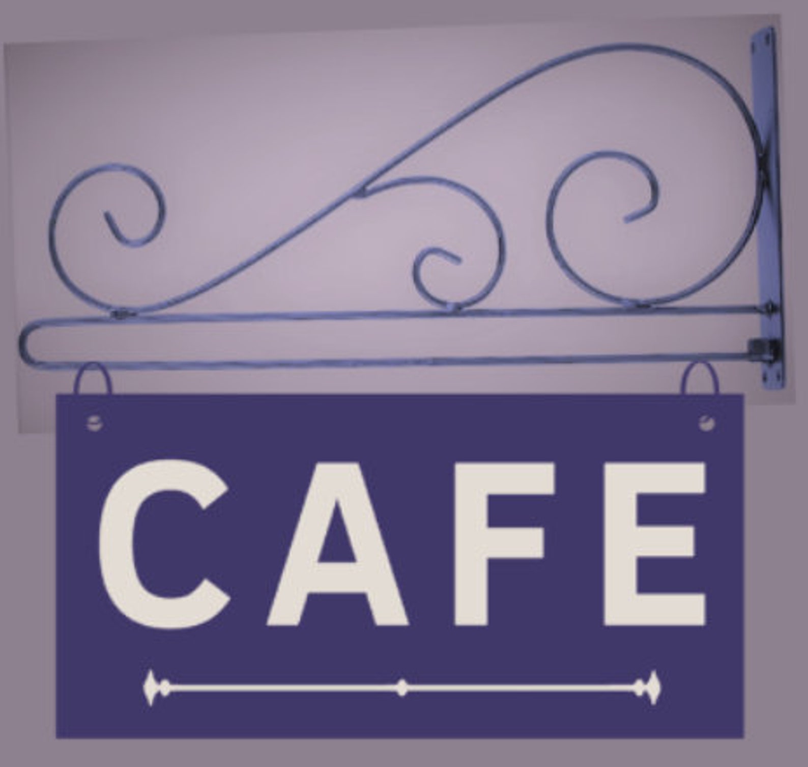 Custom 2-sided Indoor/outdoor 6x12 Metal Sign With Square | Etsy