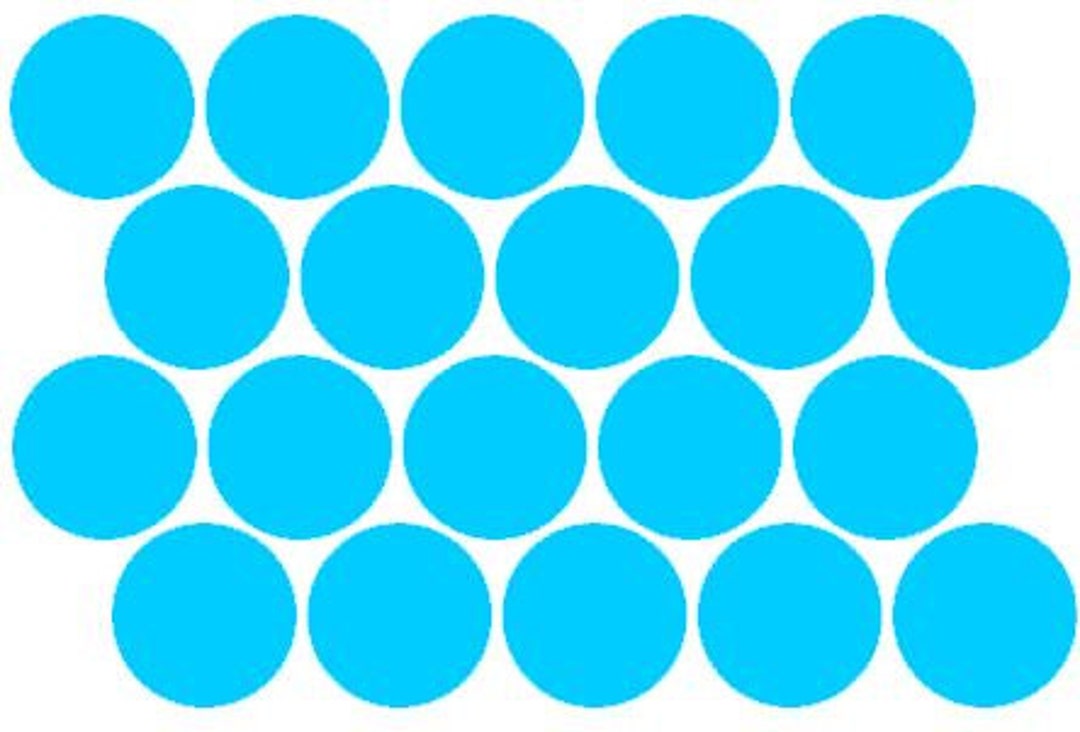 Sheet of 20 Polka Dots 1/2 Inch up to 2 1/2 Inches - Etsy